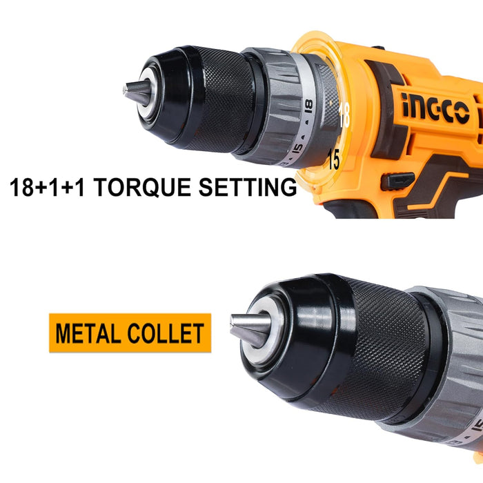 BUY INGCO Impact Drill, CIDLI2002 Lithium-Ion Impact Drill, 20V ...