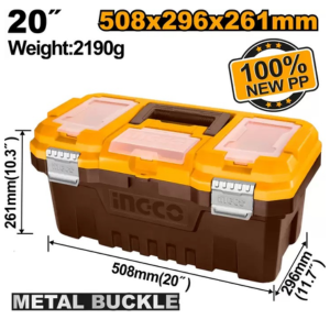 INGCO PBX2002 20 inch Plastic Tool Box with Tray