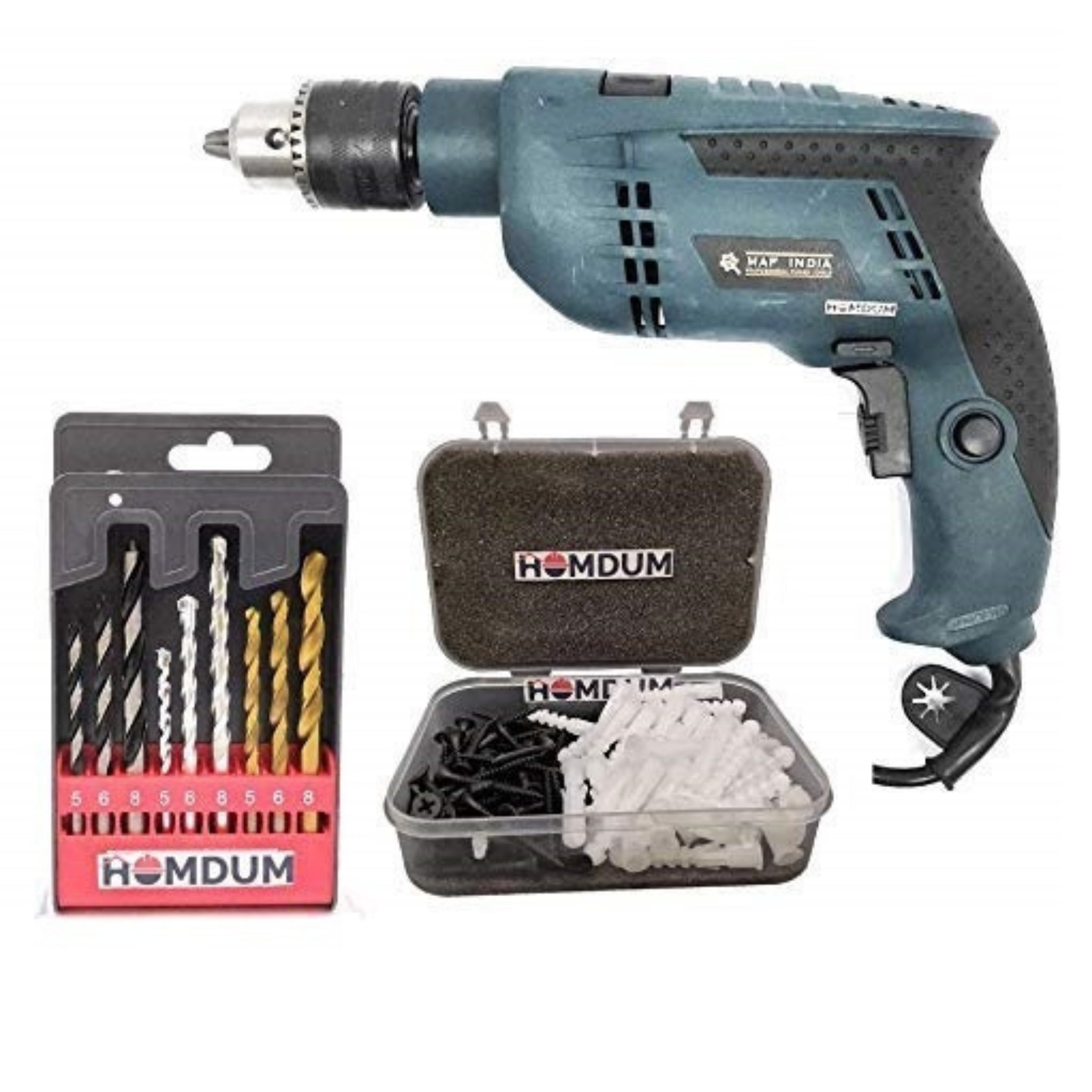 BUY Homdum 550W 13mm Maf Hammer screw Drill with accessories | HOMDUM