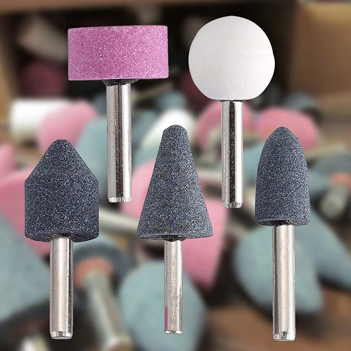 BUY Homdum 5Pcs Shank Abrasive Mounted Stone Grinding Wheel 6mm Set