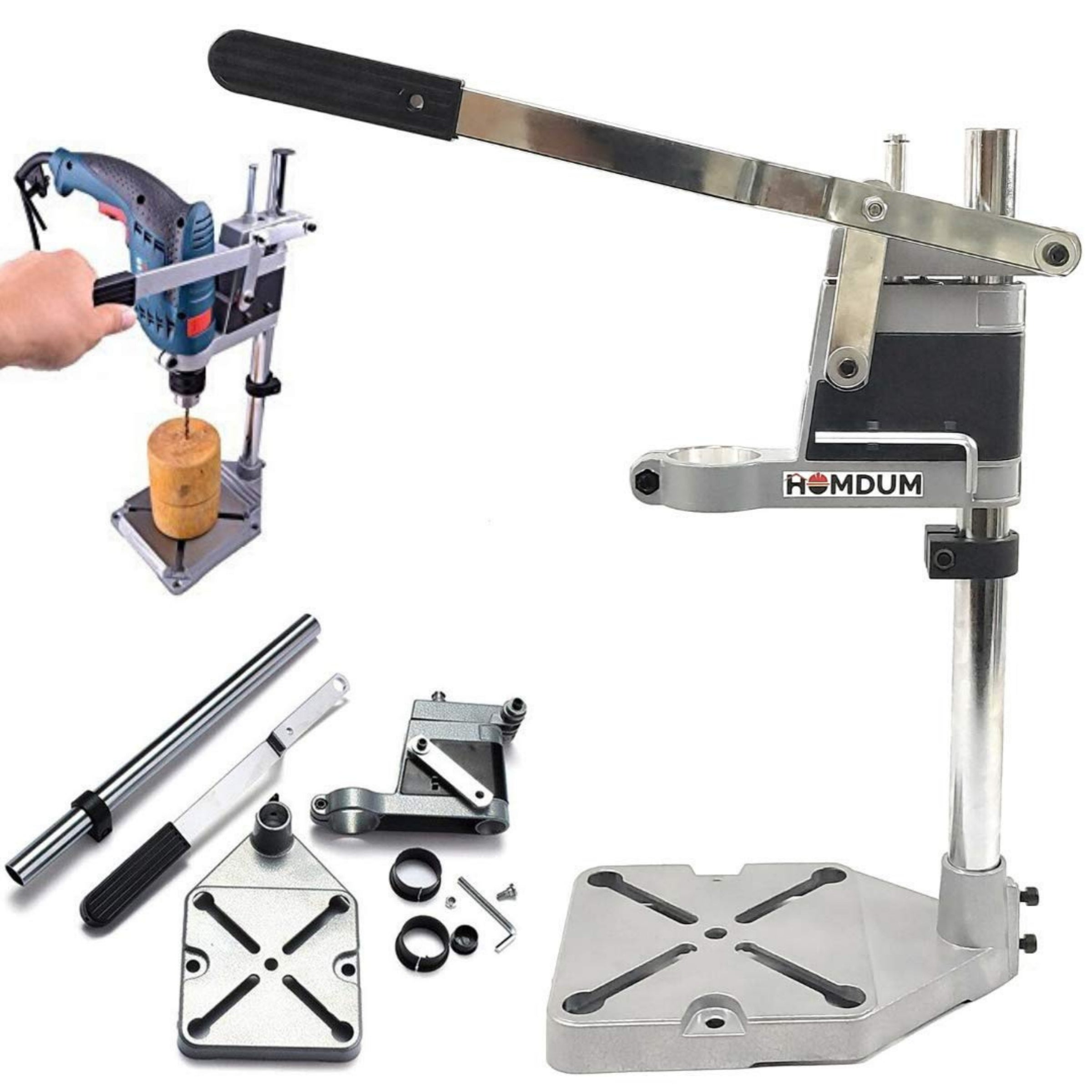 BUY Homdum Drill Machine Stand 600mm - Heavy Cast Iron Base