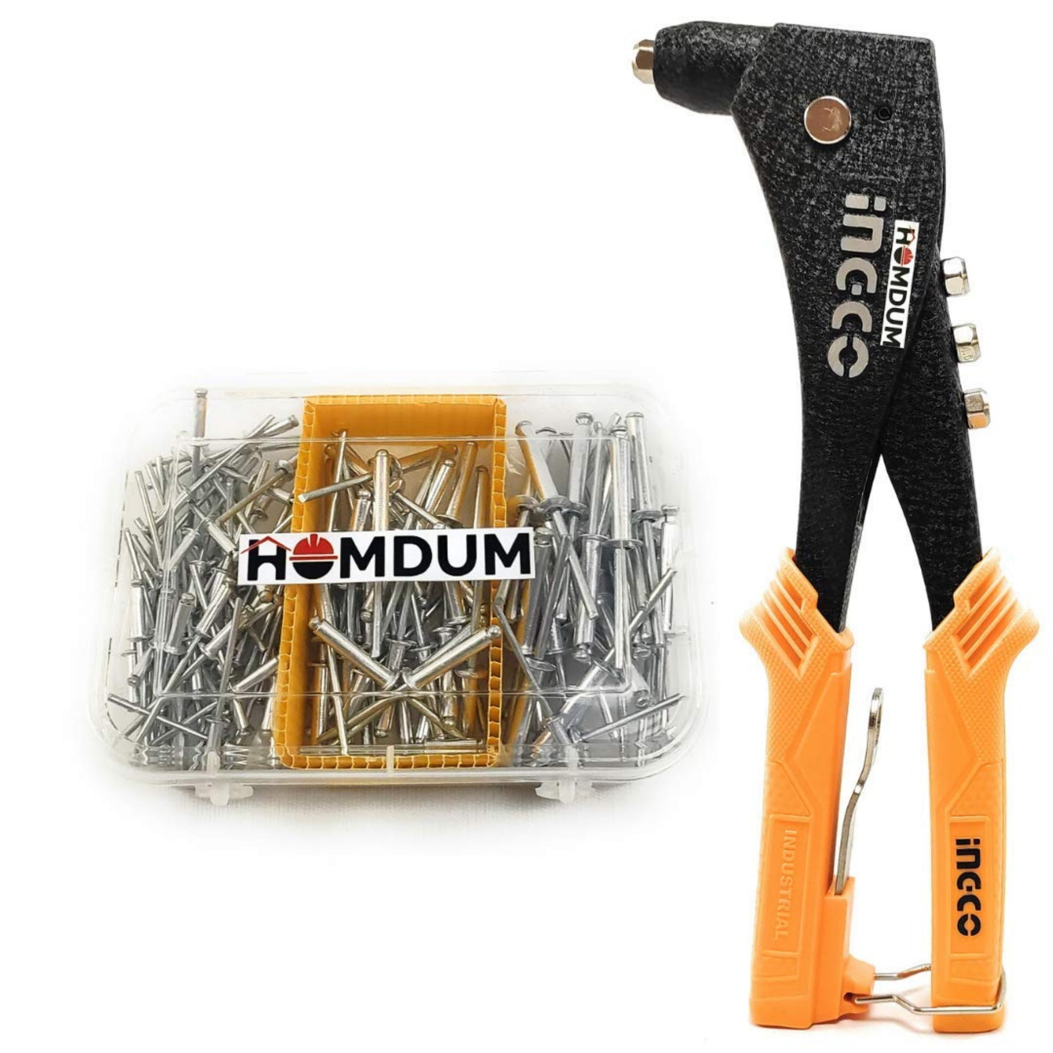 BUY Ingco Heavy Duty Non Slip 10" Rivet Gun+150 nos of Blind Rivet box