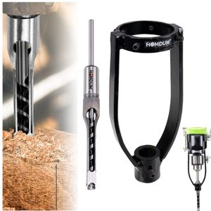 BUYT Homdum 1/4 inch Square hole drill bits with Square drill Holder