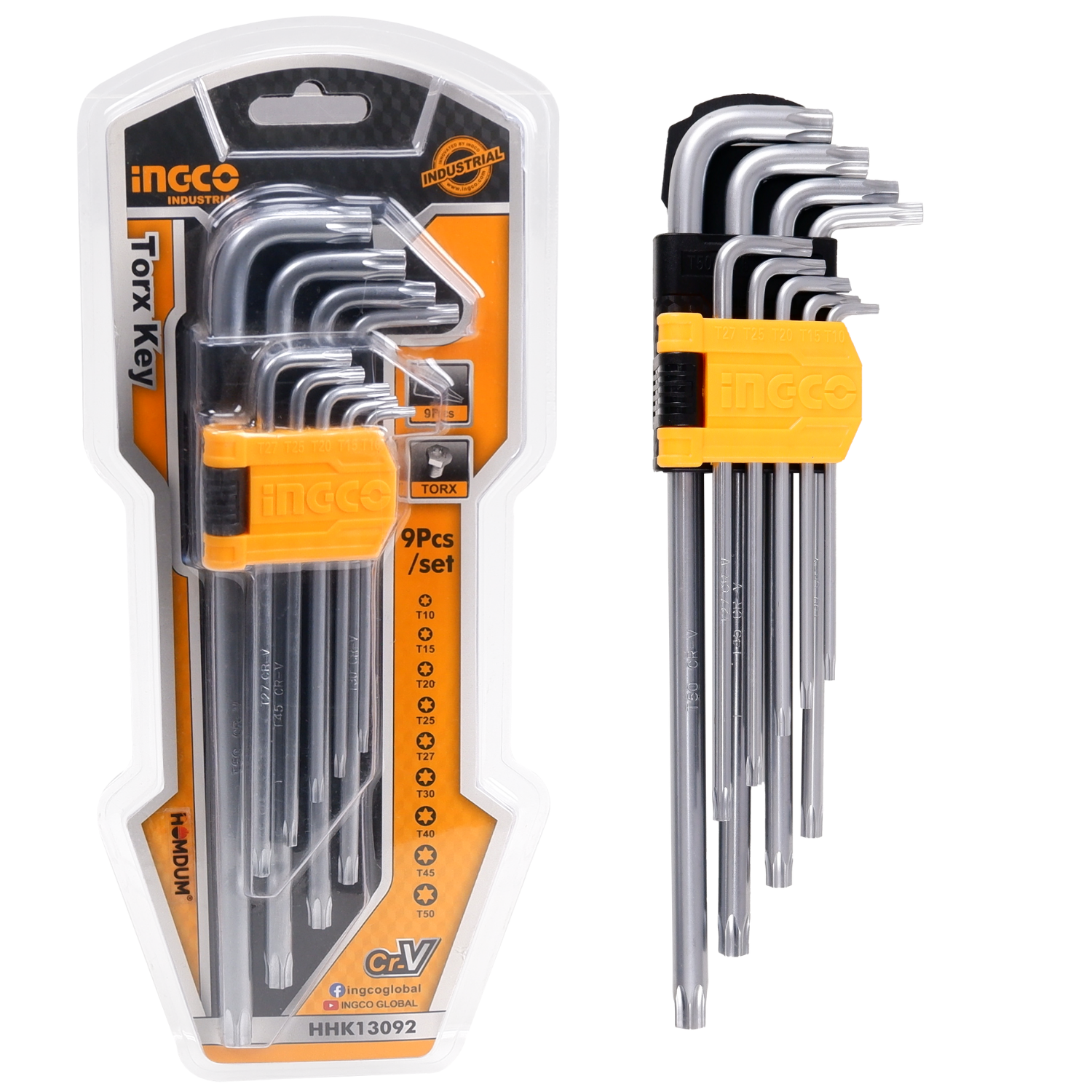 BUY Homdum 9pc Torx key Set L-Shaped Metric Star Allen Keys Wrench HHK13092